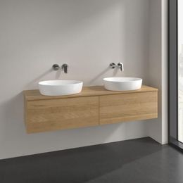 Villeroy & Boch Villeroy und Boch Antao Waschtisch-Unterschrank L39011HN 160x36x50cm, Waschbeckenplattenfarbe honey oak, honey oak, Mit Beleuchtung