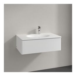 Villeroy & Boch Villeroy und Boch Antao Waschtisch-Unterschrank L01000MT 78,8x25,6x49,6cm, ohne Frontstruktur, white matt lacquer, Mit Beleuchtung