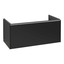 Villeroy & Boch Villeroy und Boch Subway 3.0 Waschtisch-Unterschrank C569L0VL 97,3x42,9x47,8cm, mit LED/Griff Aluminium gl&auml;nzend, volcano black