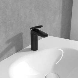 Villeroy & Boch Villeroy und Boch Antao Waschtischarmatur TVW111003000K5 mit Push-Open-Ablaufgarnitur, matt black