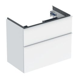 Geberit iCon Waschtisch-Unterschrank 502308011 74x61,5x41,6cm, 2 Schubladen, weiß hochglanz/Griff weiß matt