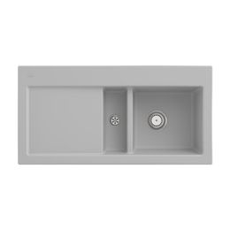 Villeroy & Boch Villeroy und Boch Subway 60 Einbausp&uuml;le 671200SM Sp&uuml;lbecken rechts, 1000x510mm, steam CeramicPlus