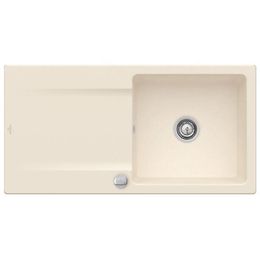 Villeroy & Boch Villeroy & Boch Siluet Einbausp&uuml;le 333602FU mit Ablaufgarnitur und Exzenterbet&auml;tigung, Ivory