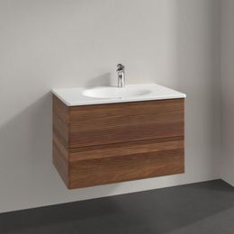 Villeroy & Boch Villeroy und Boch Antao Waschtisch-Unterschrank K04100HM 78,8x50,4x49,6cm, mit Frontstruktur, warm walnut