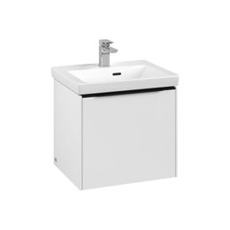 Villeroy & Boch Villeroy und Boch Subway 3.0 Waschtisch-Unterschrank C58001VF 47,3x42,9x40,75cm, ohne LED/Griff Volcano black, pure white