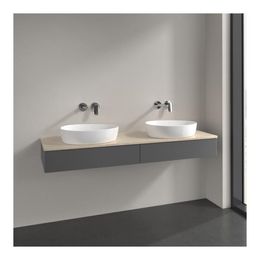 Villeroy & Boch Villeroy und Boch Antao Waschtisch-Unterschrank K17013GK 160x19x50cm, Waschtischplattenfarbe botticino, anthracite matt lacquer