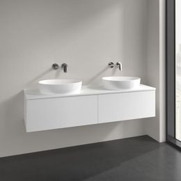 Villeroy & Boch Villeroy und Boch Antao Waschtisch-Unterschrank K39110MT 160x36x50cm, Waschbeckenplattenfarbe Lack, white matt lacquer