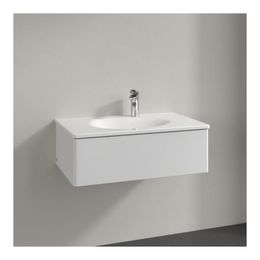 Villeroy & Boch Villeroy und Boch Antao Waschtisch-Unterschrank L01000GF 78,8x25,6x49,6cm, ohne Frontstruktur, glossy white lacquer, Mit Beleuchtung