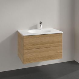 Villeroy & Boch Villeroy und Boch Antao Waschtisch-Unterschrank K04100HN 78,8x50,4x49,6cm, mit Frontstruktur, honey oak