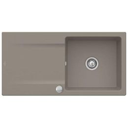 Villeroy & Boch Villeroy & Boch Siluet Einbausp&uuml;le 333602TR mit Ablaufgarnitur und Exzenterbet&auml;tigung, Timber