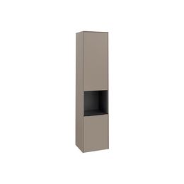 Villeroy & Boch Villeroy und Boch Subway 3.0 Hochschrank C58901VM 40x171x36,2cm, Schanier rechts/Griff Volcano black, taupe