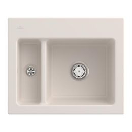 Villeroy & Boch Villeroy und Boch Subway 60 XM Einbausp&uuml;le 678000KR Sp&uuml;lbecken, 620 x 510 mm, crema CeramicPlus