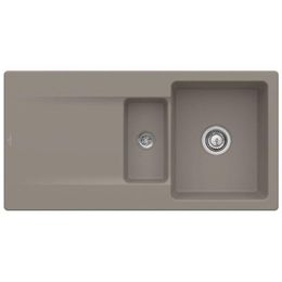 Villeroy & Boch Villeroy & Boch Siluet Einbausp&uuml;le 333701TR mit Ablaufgarnitur und Handbet&auml;tigung, Timber