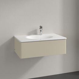 Villeroy & Boch Villeroy und Boch Antao Waschtisch-Unterschrank K01000HJ 78,8x25,6x49,6cm, ohne Frontstruktur, silk grey matt lacquer