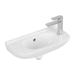 Villeroy & Boch Villeroy & Boch O.Novo Compact Waschbecken 53615401 50 x 25 cm, mit &Uuml;berlauf, Hahnloch links