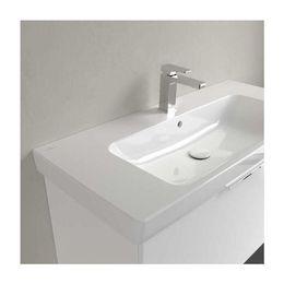 Villeroy & Boch Villeroy und Boch Architectura Waschtisch 4A87A501 100x44,5cm, 1 Hahnloch, mit &Uuml;berlauf, wei&szlig;