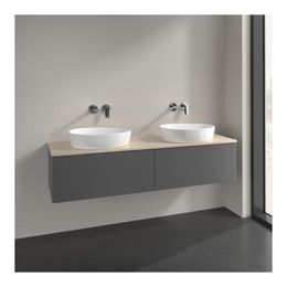 Villeroy & Boch Villeroy und Boch Antao Waschtisch-Unterschrank K39013GK 160x36x50cm, Waschbeckenplattenfarbe botticino, anthracite matt lacquer