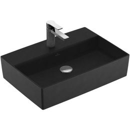 Villeroy & Boch Villeroy & Boch Memento 2.0 Aufsatzwaschtisch 4A0761S5 60 x 42 cm, Ebony C-plus, mit Hahnloch, ohne Überlauf