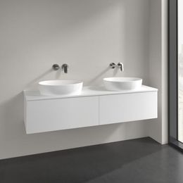 Villeroy & Boch Villeroy und Boch Antao Waschtisch-Unterschrank K39010MT 160x36x50cm, Waschbeckenplattenfarbe Lack, white matt lacquer