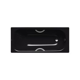 Kaldewei Saniform plus star Badewanne 133130003701 150x70cm, Antislip Perl-Effekt, schwarz