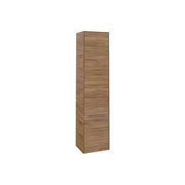 Villeroy & Boch Villeroy und Boch Subway 3.0 Hochschrank C58600RH 40x171x36,2cm, Schanier links/Griff Aluminium gl&auml;nzend, kansas oak
