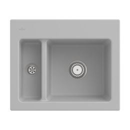Villeroy & Boch Villeroy und Boch Subway 60 XM Einbausp&uuml;le 678000SM Sp&uuml;lbecken, 620 x 510 mm, steam CeramicPlus