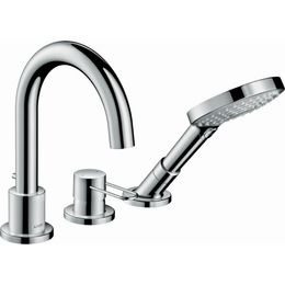 Hansgrohe Axor Uno 3-Loch Wannenrandarmatur 38436000 chrom, mit B&uuml;gelgriff