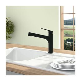 Villeroy & Boch Villeroy und Boch Junis Sky Shower K&uuml;chenarmatur 92820006 schwenkbarer Strahlregler, matt Black