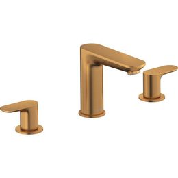 Duravit Wave 3-Loch-Waschtischarmatur WA1060005004 Ausladung 129mm, Bronze geb&uuml;rstet