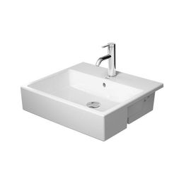 Duravit Vero Air Halbeinbauwaschtisch 0382550060 wei&szlig;, 55x47cm, ohne Hahnloch, mit &Uuml;berlauf