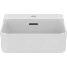 Ideal Standard Conca Handwaschbecken T3876MA 400x350mm, mit &Uuml;berlauf, geschliffen, 1 Hahnloch, wei&szlig; Ideal Plus