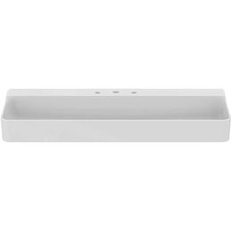 Ideal Standard Conca Waschtisch T380701 mit 3 Hahnlöchern, ohne Überlauf, 1200 x 450 x 145 mm, weiß