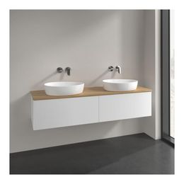 Villeroy & Boch Villeroy und Boch Antao Waschtisch-Unterschrank K39011MT 160x36x50cm, Waschbeckenplattenfarbe honey oak, white matt lacquer