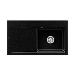 Villeroy & Boch Villeroy und Boch Subway Style 50 Einbausp&uuml;le 335100J0 Sp&uuml;lbecken rechts, 900 x 510 mm, chromite CeramicPlus