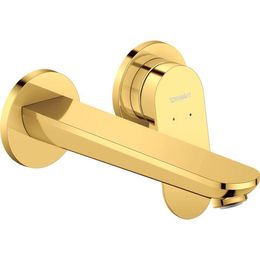 Duravit Wave Unterputz-Waschtischarmatur, Fertigmontageset WA1070004034 Ausladung 202mm, Gold poliert