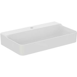 Ideal Standard Conca Waschtisch T3795MA mit Hahnloch, ohne &Uuml;berlauf, 800 x 450 x 145 mm, wei&szlig; Ideal Plus