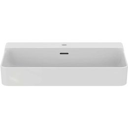 Ideal Standard Conca Waschtisch T3692MA mit Hahnloch und &Uuml;berlauf, 800 x 450 x 165 mm, wei&szlig; Ideal Plus