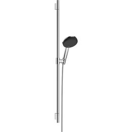 Hansgrohe Raindance Alive Select S Duschset 24603000 3 Strahlarten wassersparend mit Duschstange Unica S Puro 90 cm, chrom