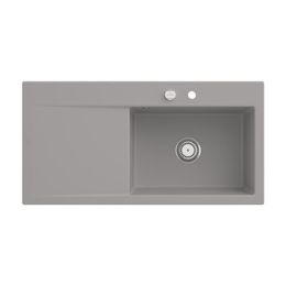 Villeroy & Boch Villeroy und Boch Subway Style 60 Sp&uuml;le 336102KD Becken rechts, Ablaufgarnitur mit Excenterbet&auml;tigung, 1000 x 510 mm, Fossil