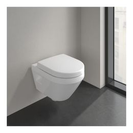 Villeroy & Boch Villeroy und Boch Architectura Wand-Tiefsp&uuml;l-WC 4687C001 35x48cm, rund, TwistFlush, sp&uuml;lrandlos, Wandmontage, wei&szlig;