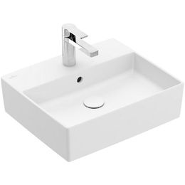 Villeroy & Boch Villeroy & Boch Memento 2.0 Waschtisch 4A0750RW 50x42cm, mit Hahnloch, & &Uuml;berlauf, Stone White C+