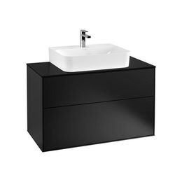 Villeroy & Boch Villeroy & Boch Finion Unterschrank F10200PD 100x60,3x50,1cm, Black Matt Lacquer