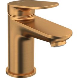 Duravit S Wave Waschtischarmatur WA1010002004 Ausladung 95mm, ohne Zugstangen-Ablaufgarnitur, Bronze geb&uuml;rstet