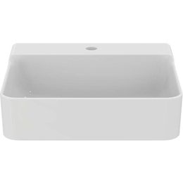 Ideal Standard Conca Waschtisch T381501 mit Hahnloch, ohne &Uuml;berlauf, geschliffen, 500 x 450 x 145 mm, wei&szlig;