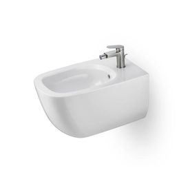 Duravit Wave Bidetarmatur WA2400001070 Ausladung 128mm, mit Zugstange Ablaufgarnitur, Edelstahl geb&uuml;rstet