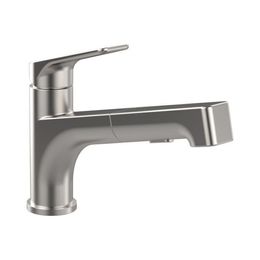 Villeroy & Boch Villeroy und Boch Sp&uuml;ltisch-Einhebelmischer 928100LC schwenkbarer Strahlregler, Edelstahl massiv