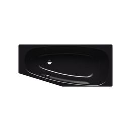 Kaldewei Mini Badewanne links 225234010701 157x70/47,5cm, Vollantislip, schwarz