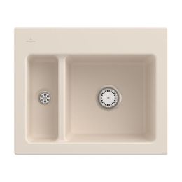 Villeroy & Boch Villeroy und Boch Subway 60 XM Einbausp&uuml;le 678000FU Sp&uuml;lbecken, 620 x 510 mm, ivory CeramicPlus