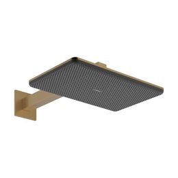 Hansgrohe Raindance Alive Q Duschkopf 24550140 2 Strahlarten mit Brausearm, brushed bronze