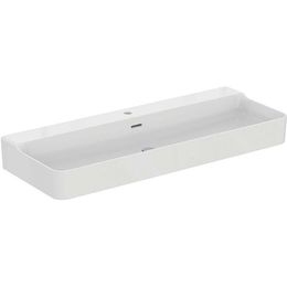 Ideal Standard Conca Waschtisch T369401 mit Hahnloch und &Uuml;berlauf, 1200 x 450 x 165 mm, wei&szlig;